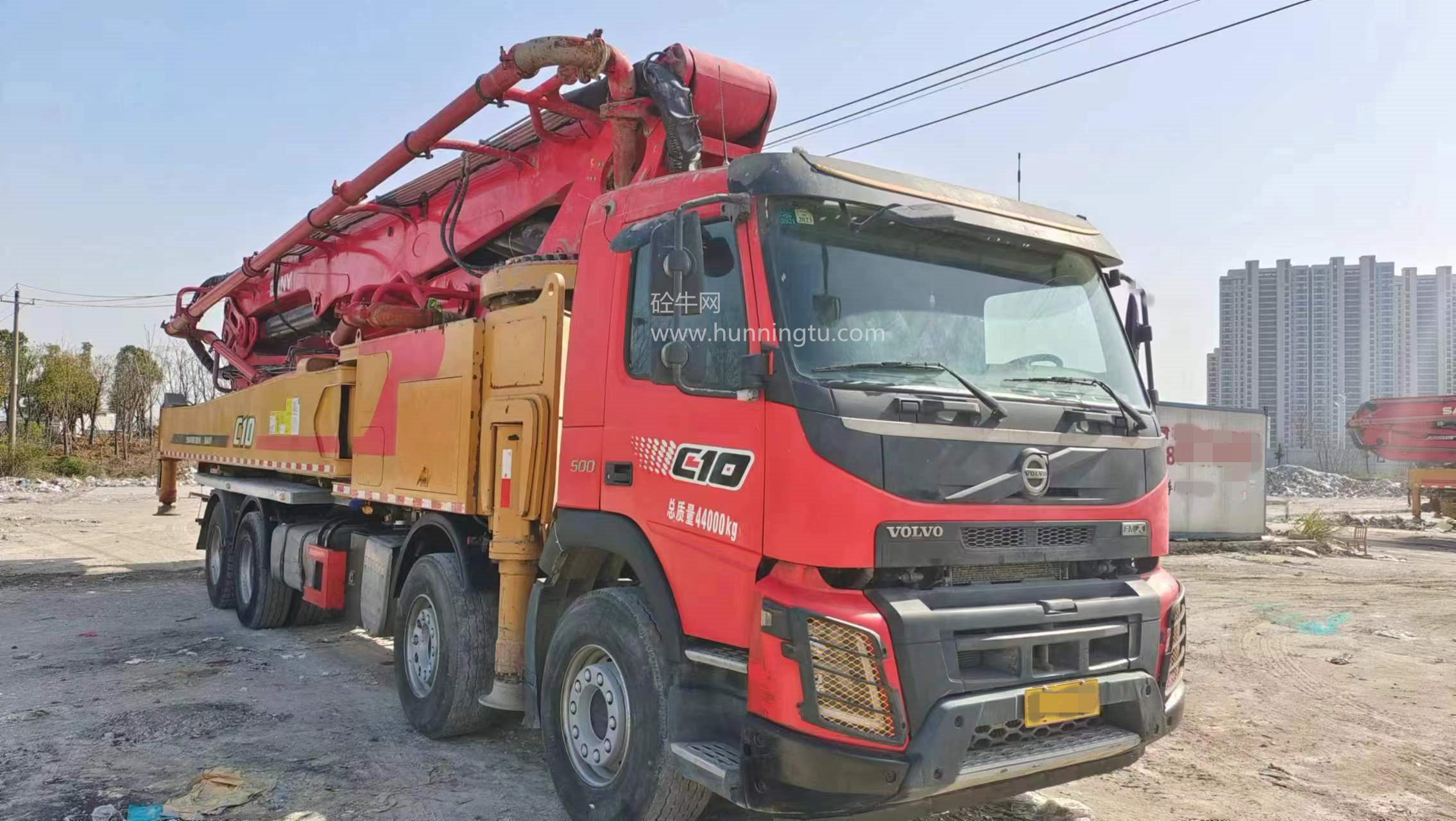 黄石市2019年62米三一重工混凝土泵车，沃尔沃底盘 - 砼牛网